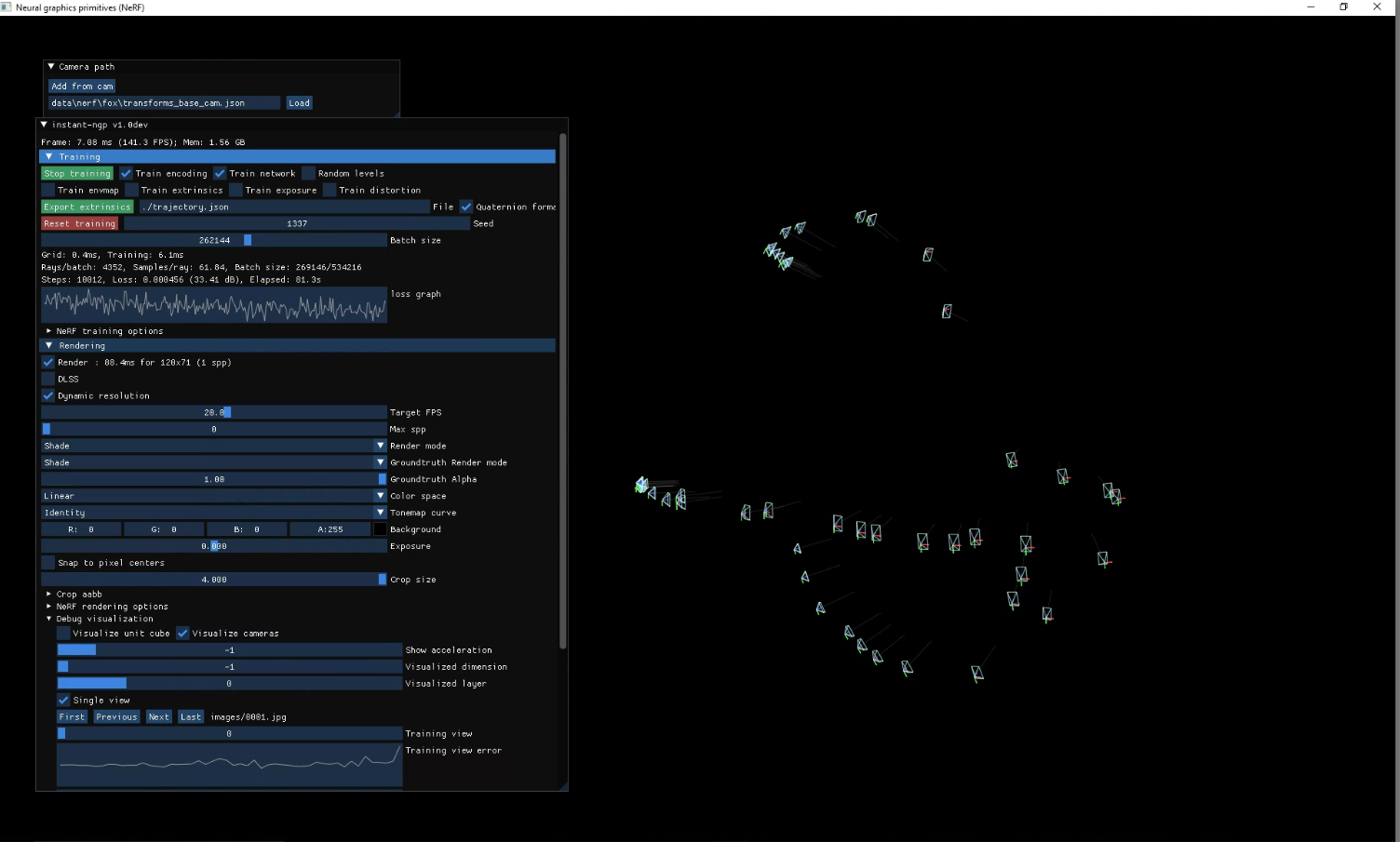 Viewport showing nothing blank, camera are showing. · Issue #955 · NVlabs/instant-ngp · GitHub