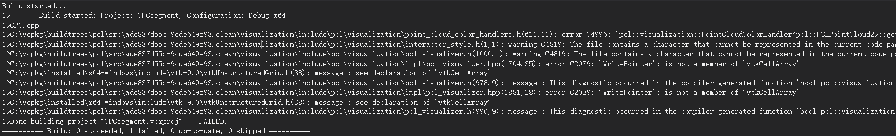 [compile error] Error including cloud_viewer.h · Issue #4890 · PointCloudLibrary/pcl · GitHub