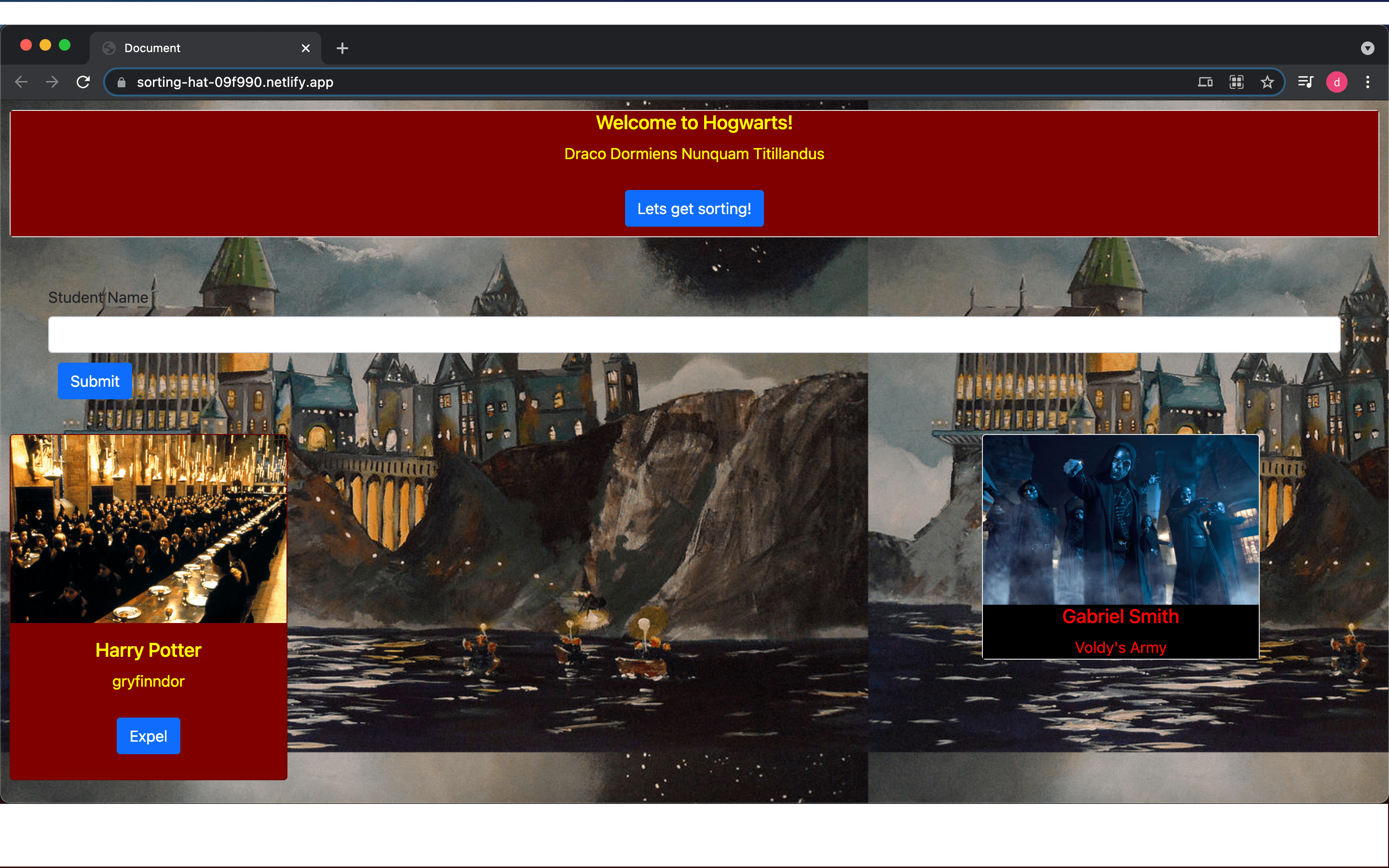 GitHub - Gabrielsmith1998/sorting-hat