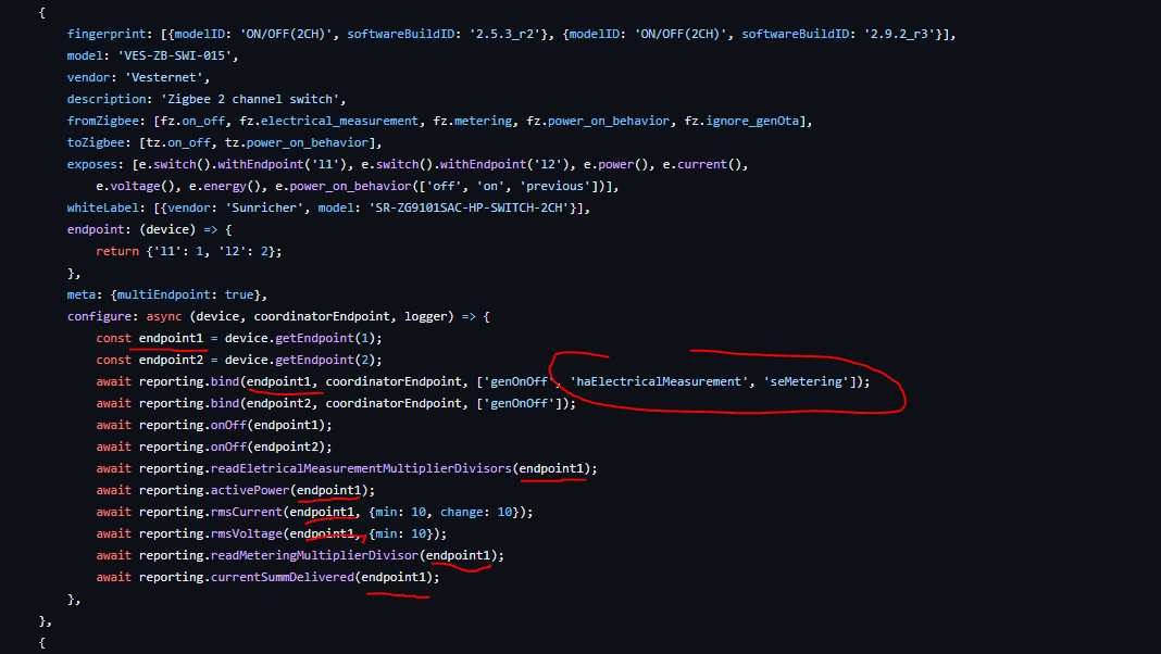 SR-ZG9101SAC-HP-SWITCH-2CH ('Vesternet Zigbee 2 channel switch (VES-ZB-SWI-015)') wrong ...