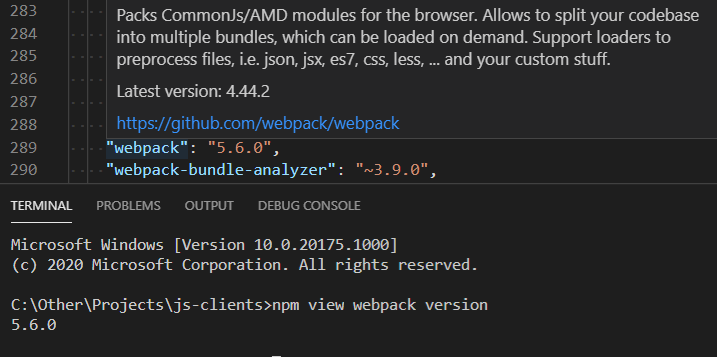 package.json dependency completion: npm command not used on windows · Issue #108605 · microsoft ...
