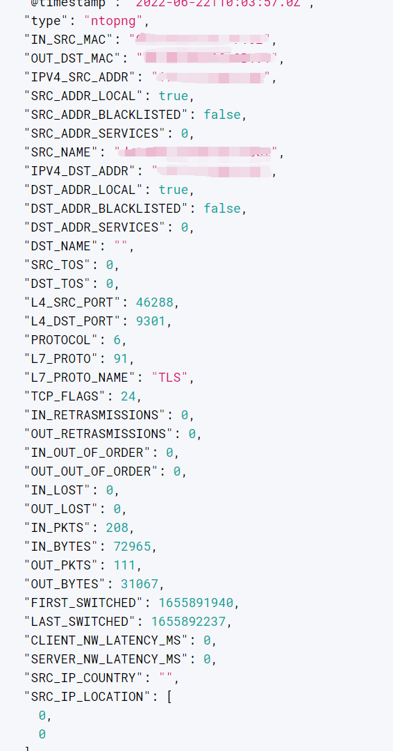 The Meaning Of Log Field In Elasticsearch · Issue 6722 · Ntopntopng · Github 