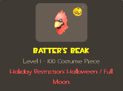 [TF2] Miami Rooster & Batter's Beak have inconsistent item types ...