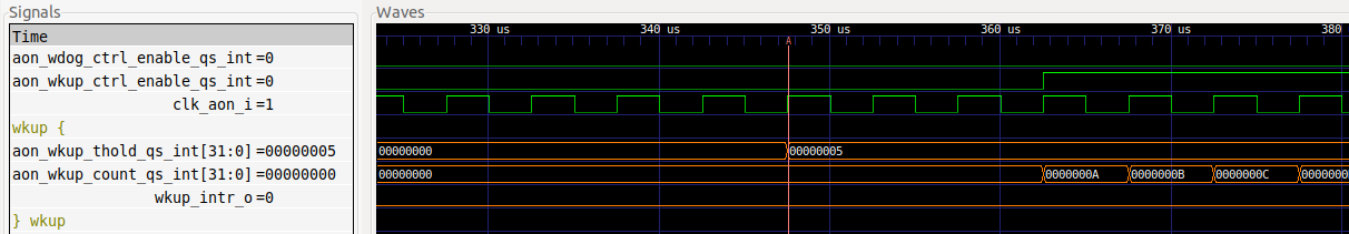 [aon_timer] Exceeding threshold with register write causes no effect · Issue #10367 · lowRISC ...