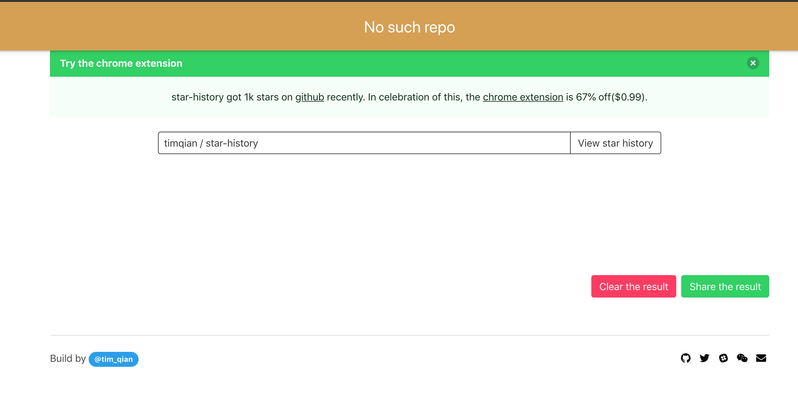 "No such repo" for any repo · Issue #67 · star-history/star-history · GitHub