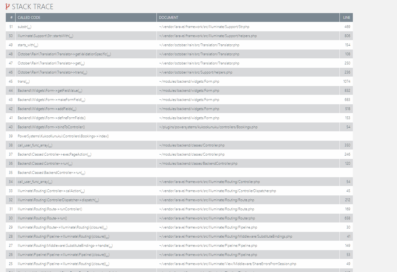 Error after update to 446 · Issue #4066 · octobercms/october · GitHub