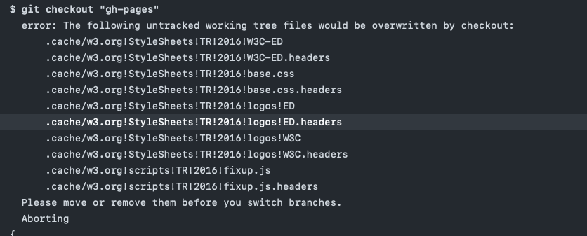 Cache issues · Issue #105 · w3c/spec-prod · GitHub