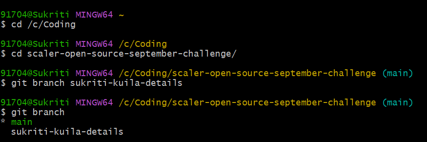 Challenge #1 - #29 : Sukriti Kuila · Issue #164 · scaleracademy/scaler-open-source-september ...