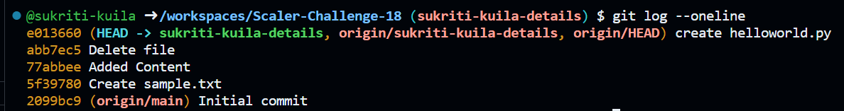 Challenge #1 - #29 : Sukriti Kuila · Issue #164 · scaleracademy/scaler-open-source-september ...