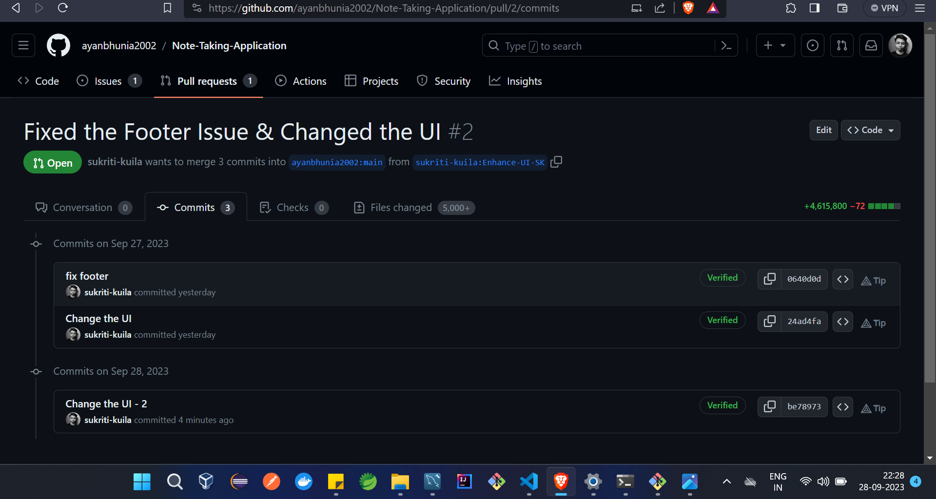 Challenge #1 - #29 : Sukriti Kuila · Issue #164 · scaleracademy/scaler-open-source-september ...