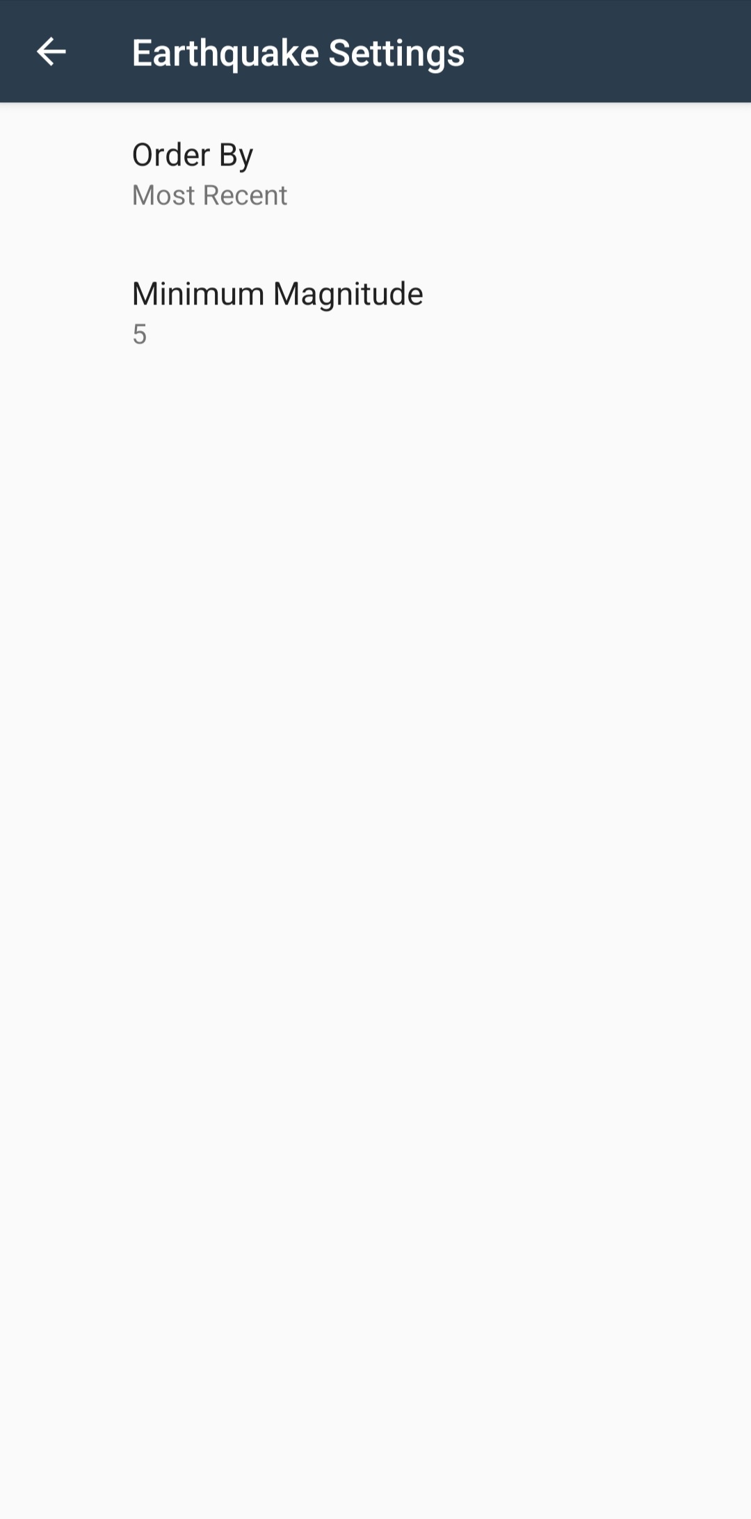 GitHub - BB119/QuakeReport