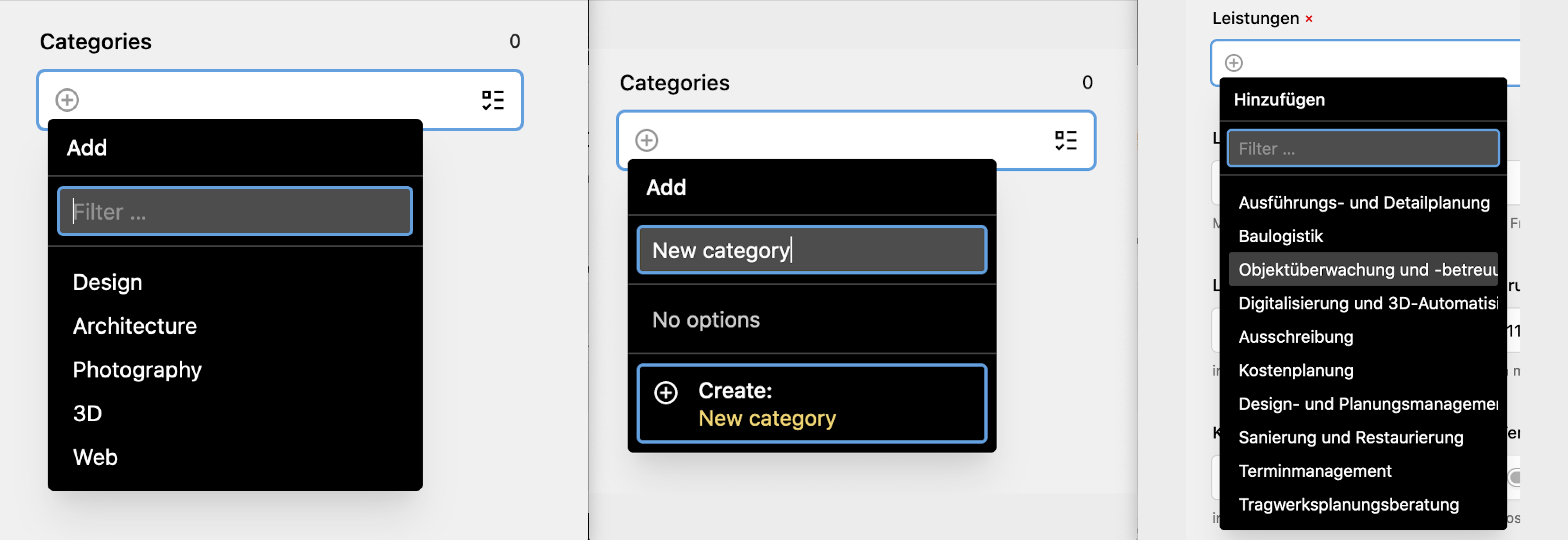 [v4] Multiselect field always offers search & create features / cuts off long options · Issue ...