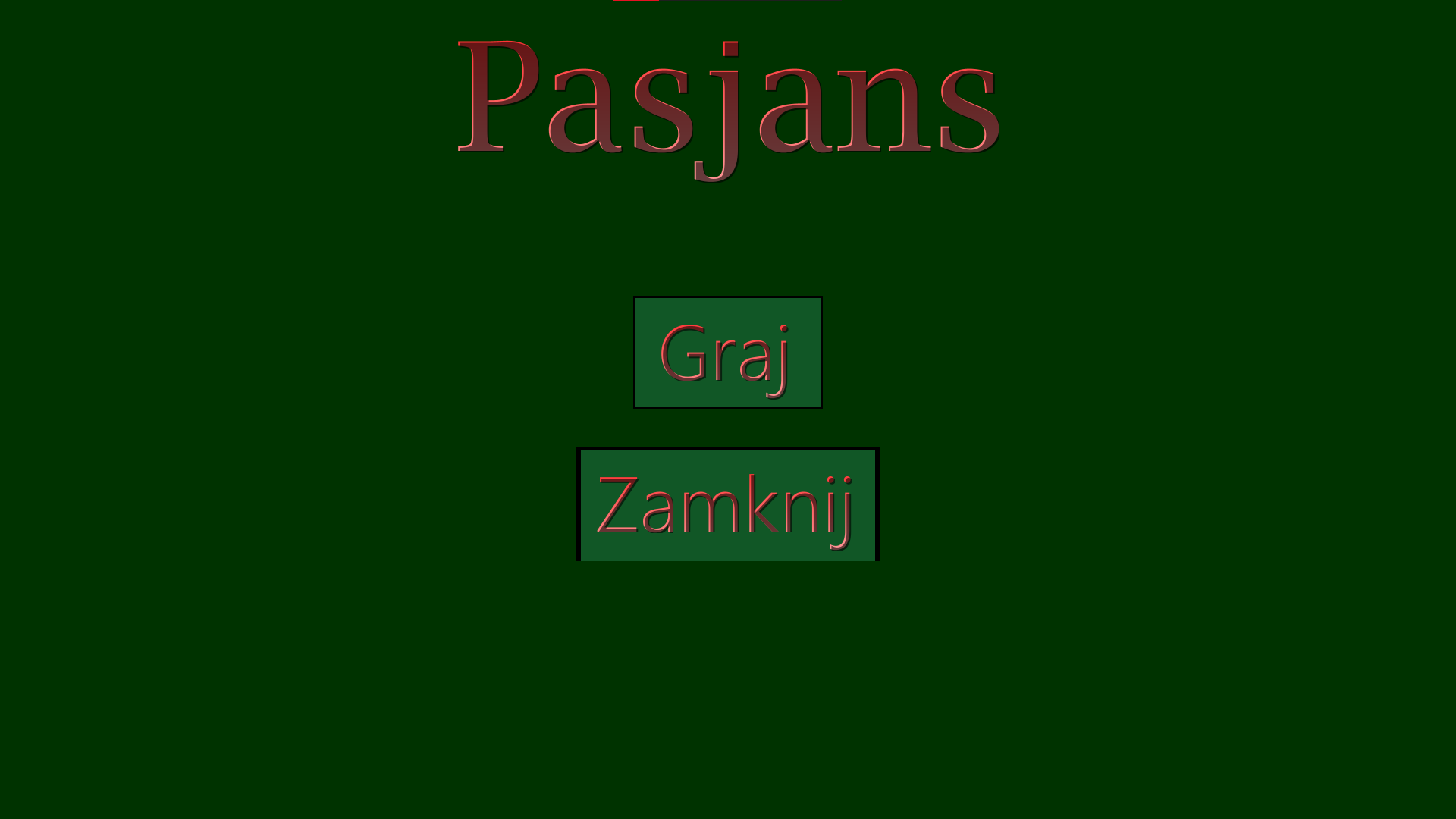 GitHub - mgarbula/Pasjans: Gra pasjans-pająk