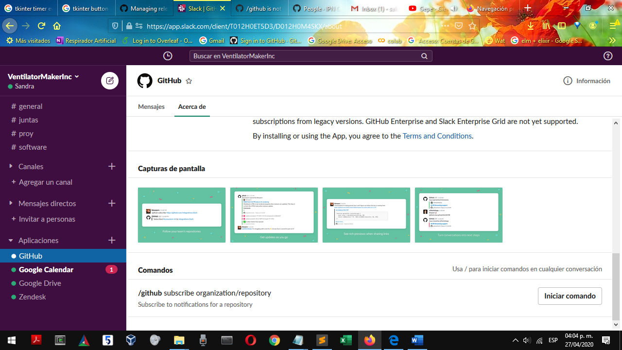 Bug Github Is Not A Valid Command With Github Integration Installed In Old Version Of Slack
