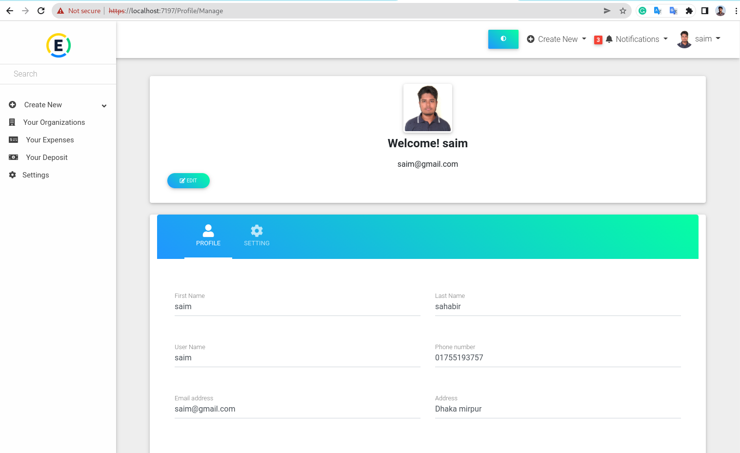 GitHub - saim-sahabir/ELM: Expense List Maker