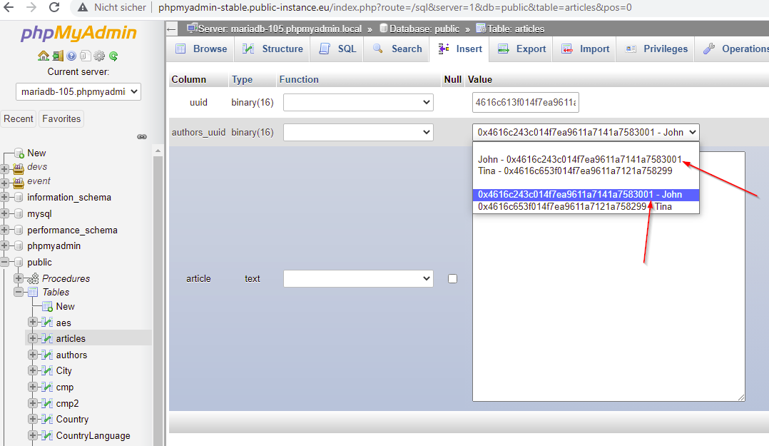 Binary dropdown field display bug · Issue #16995 · phpmyadmin/phpmyadmin · GitHub