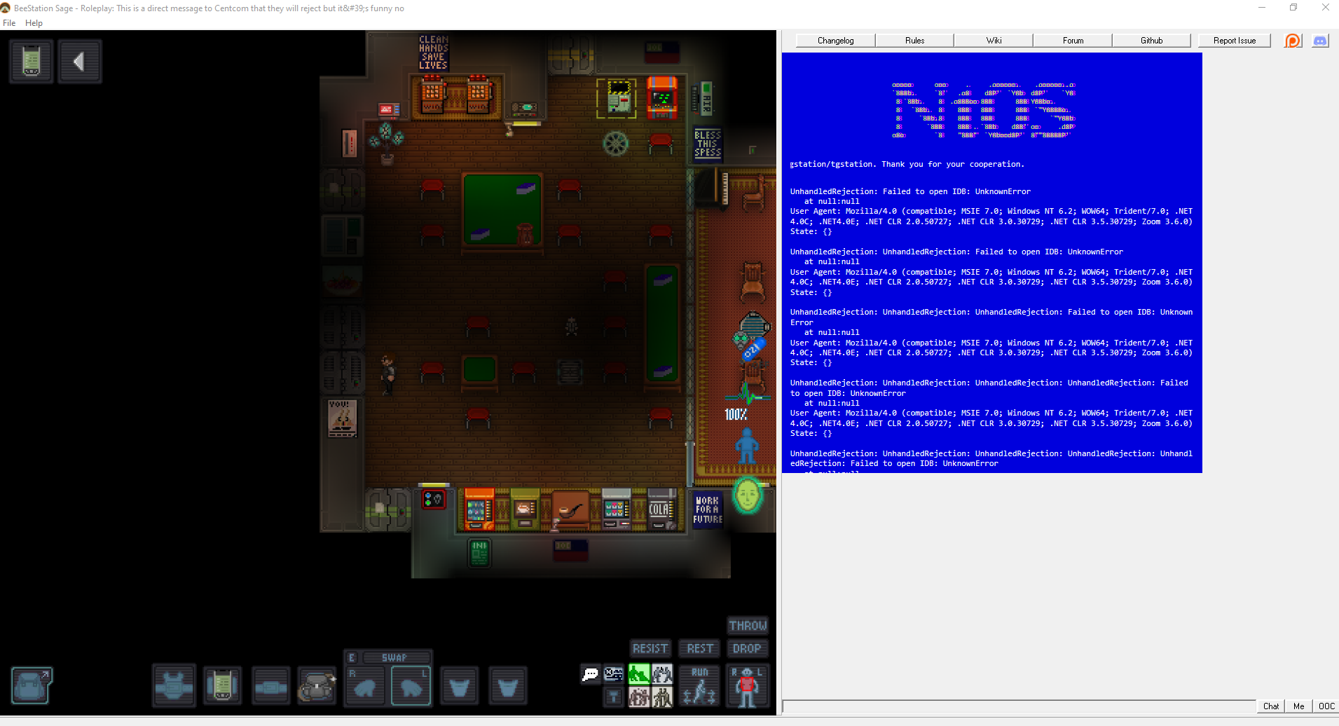 tgui: Unhandled Rejection: Failed to open IDB: UnknownError · Issue ...