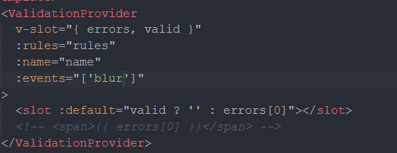 How to change validation events with validation provider? · Issue #1878 · logaretm/vee-validate ...