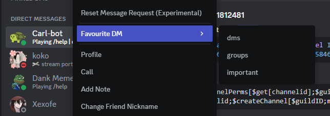 [Feature Request] PinDMs: Pin Categories · Issue #912 · Vendicated/Vencord · GitHub