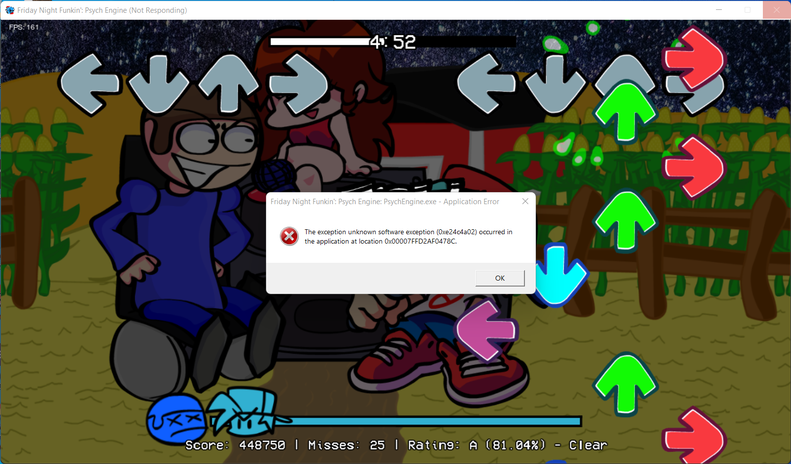 Game crashing mid-song · Issue #4848 · ShadowMario/FNF-PsychEngine · GitHub