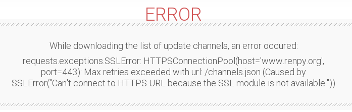 [Ren'Py 8 01-05 nightly] Update/Requests do not work. · Issue #3217 · renpy/renpy · GitHub
