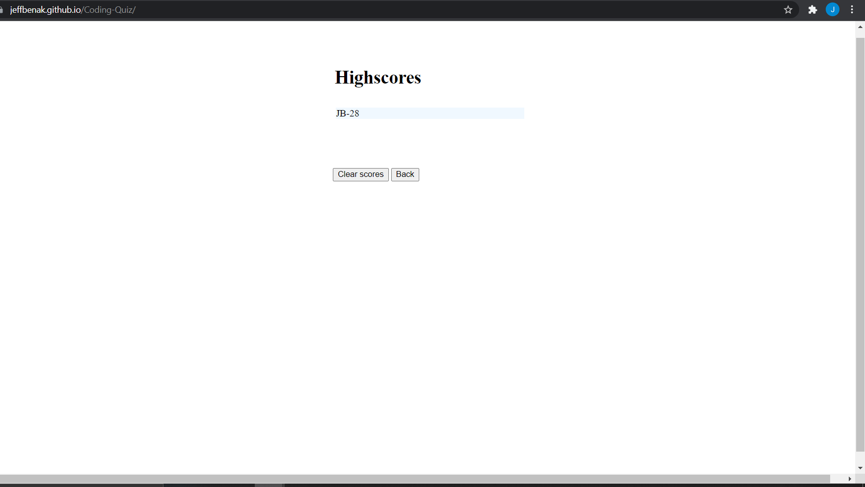 GitHub - jeffbenak/Coding-Quiz