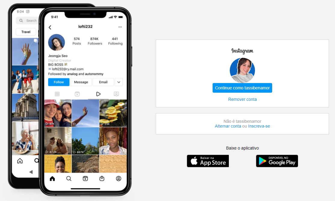 GitHub - tassianabenamor/instagram-tela-inicial: Recriando a página de login do Instagram.