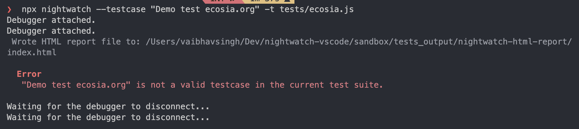 Wrong Error Message When Tests Run With ` Testcase` In Case Of Xdescribe · Issue 3602