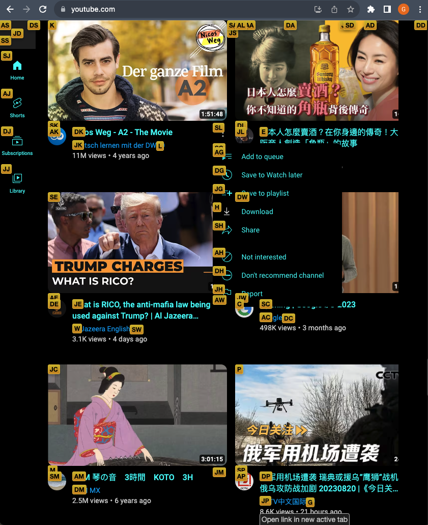 Automate a series of clicks? · Issue #1001 · gdh1995/vimium-c · GitHub