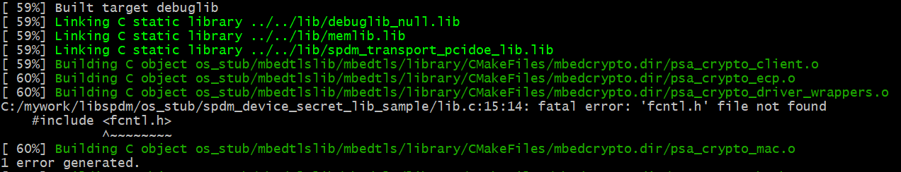 arm_clang build failed because processor_bind remove · Issue #1721 · DMTF/libspdm · GitHub