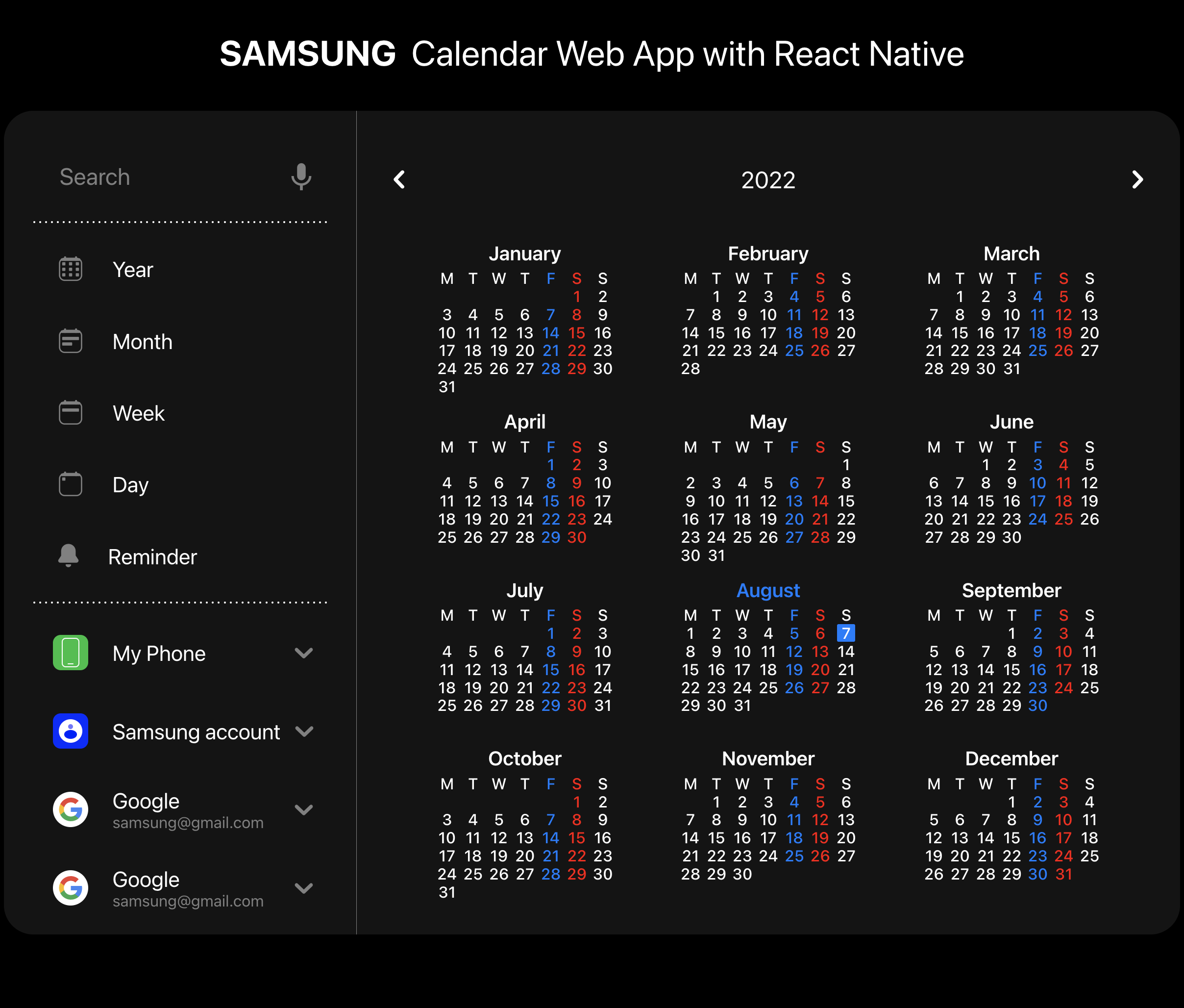 GitHub - ilz5753/RNCalendar: React Native Calendar App