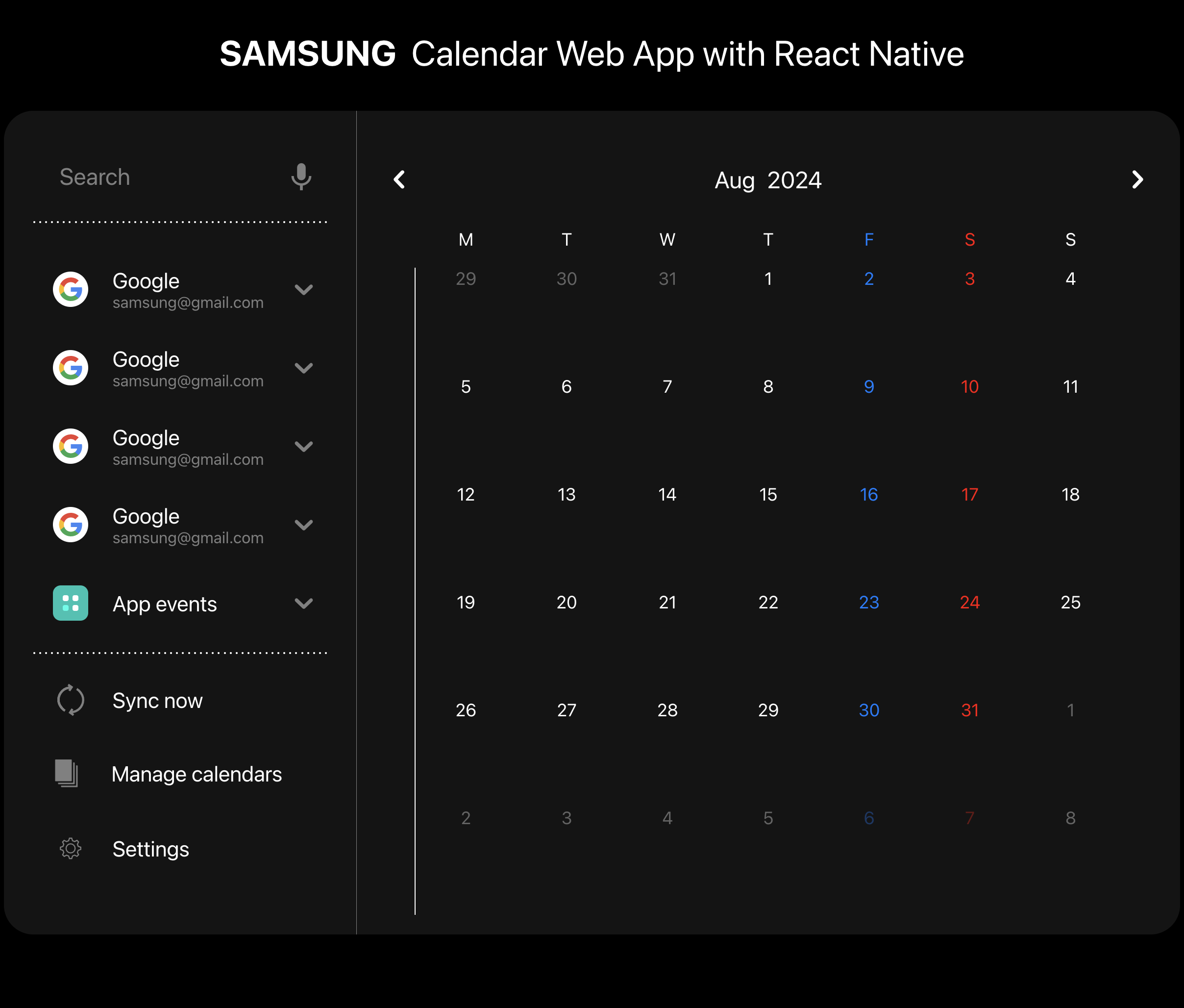 GitHub - ilz5753/RNCalendar: React Native Calendar App