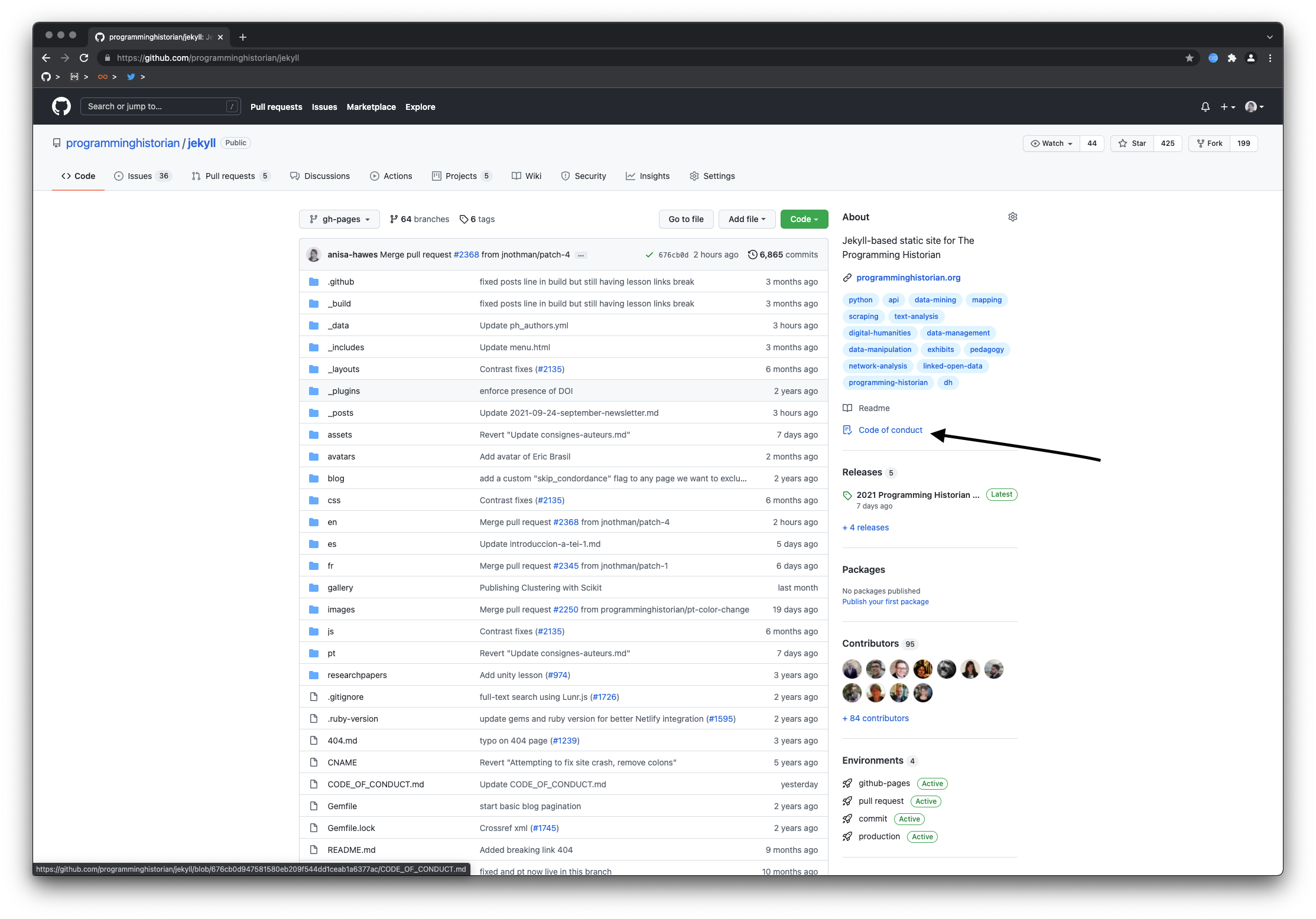 Translation of our Code of Conduct. · Issue #2366 · programminghistorian/jekyll · GitHub