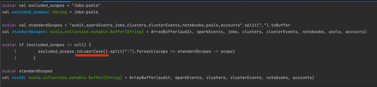 [BUG] - Case condition in Excluded Scope config · Issue #715 · databrickslabs/overwatch · GitHub