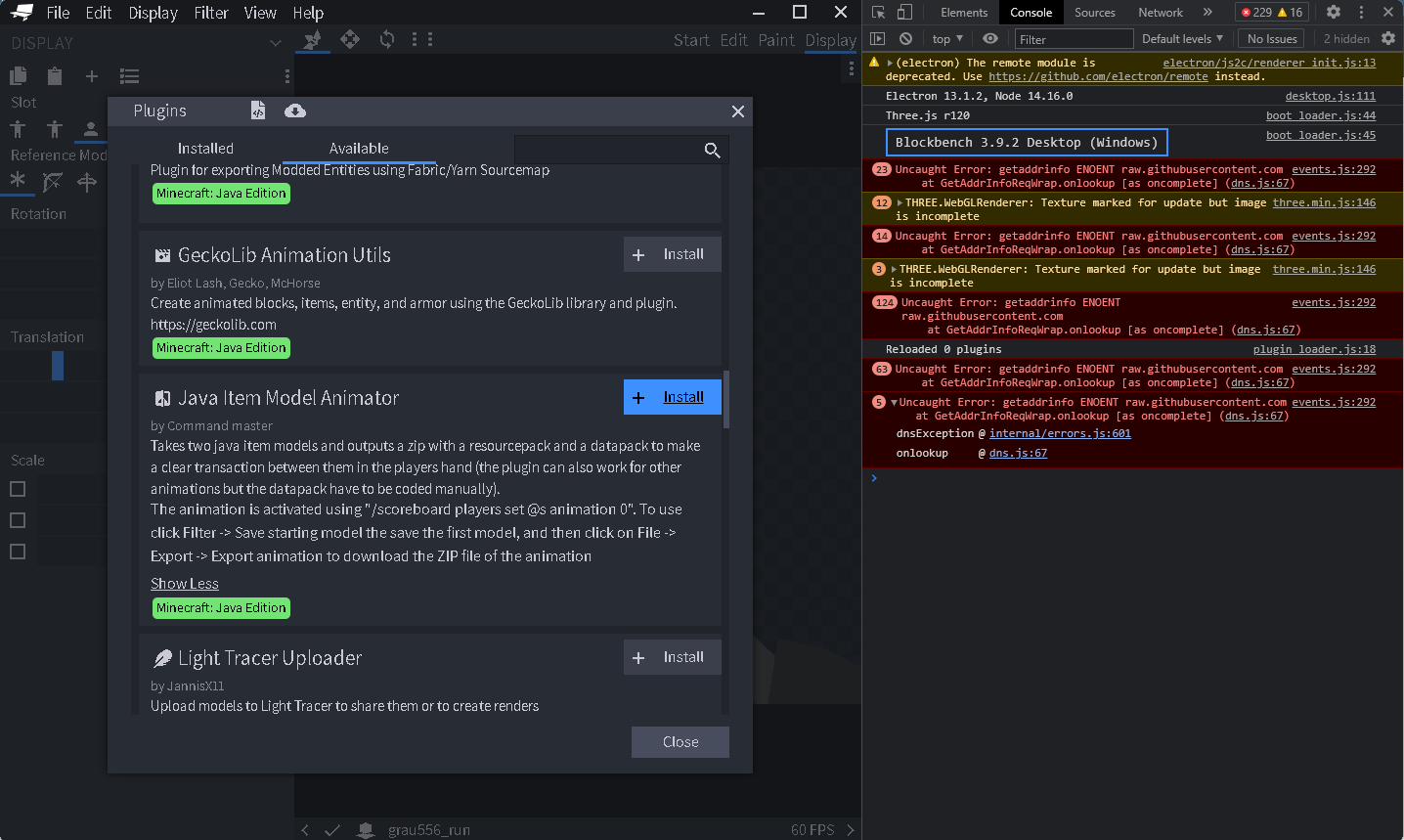 [Issue] Blockbench Plugins installation not working · Issue #972 · JannisX11/blockbench · GitHub