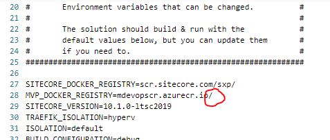 Unable to run the Azure DevOps pipeline: "An image does not exist locally with the tag" while ...