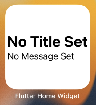 android can use but ios can‘t · Issue #75 · ABausG/home_widget · GitHub