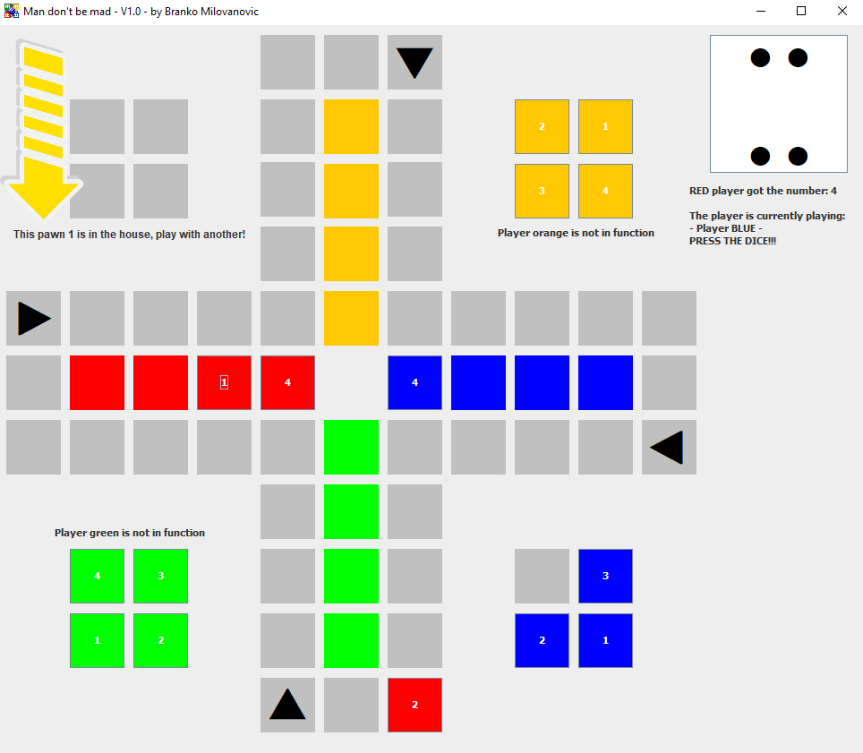 GitHub - brankomilovanovic/Man-don-t-be-mad: Simple Java application ...