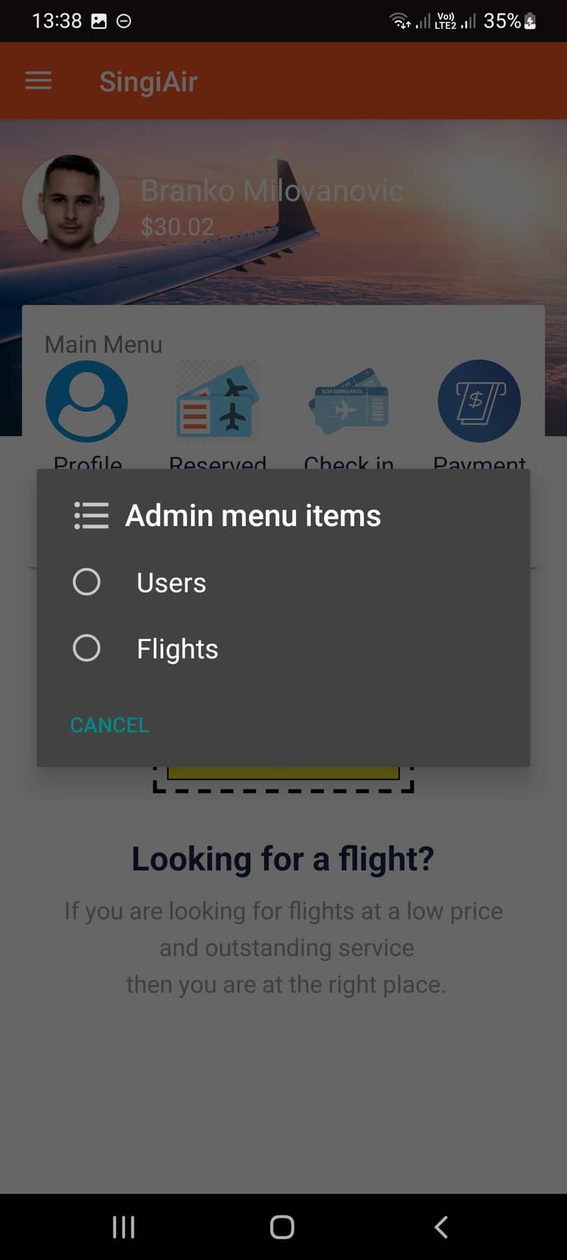 GitHub - brankomilovanovic/Airline-ticket-reservation: Android application for booking airline ...