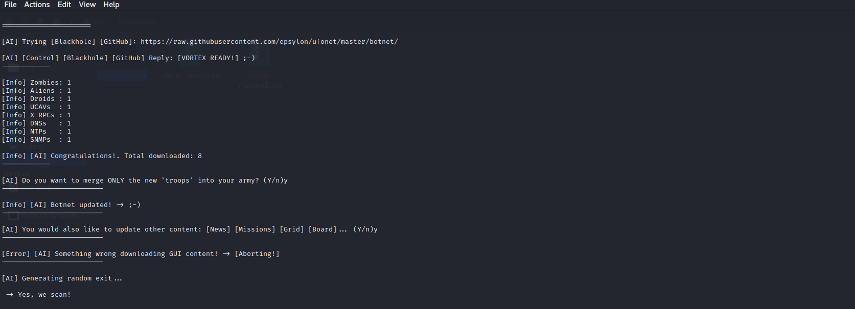 ufonet download-zombies error · Issue #327 · epsylon/ufonet · GitHub