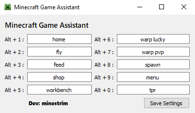 GitHub - WWFyb3NsYXYg/Minecraft-Game-Assistant: Плагин для игры на ...
