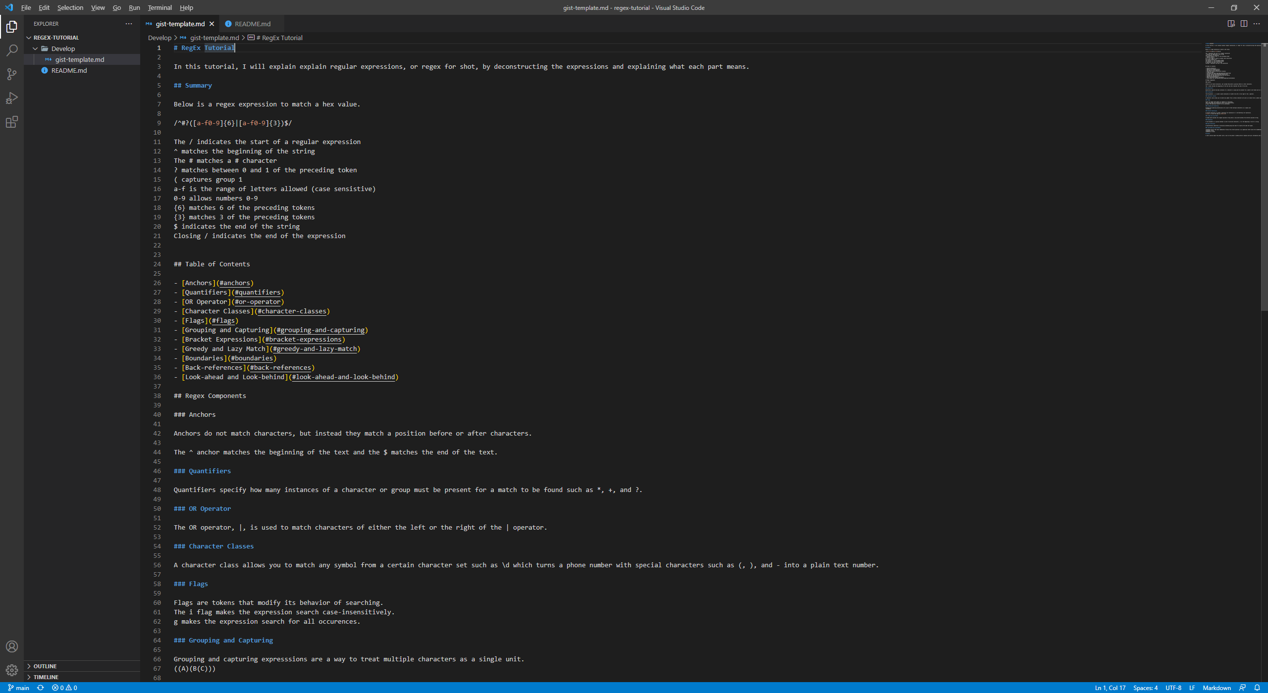 GitHub - antpher/regex-tutorial