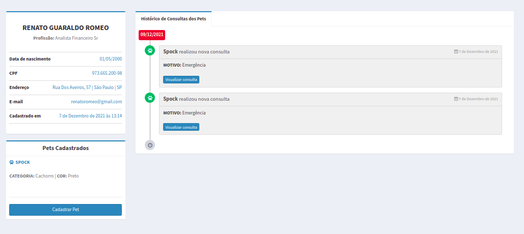 GitHub - renatamoon/Clinica_Pet_gerenciamento_Django: Sistema de Gestão de Clinicas PET ...
