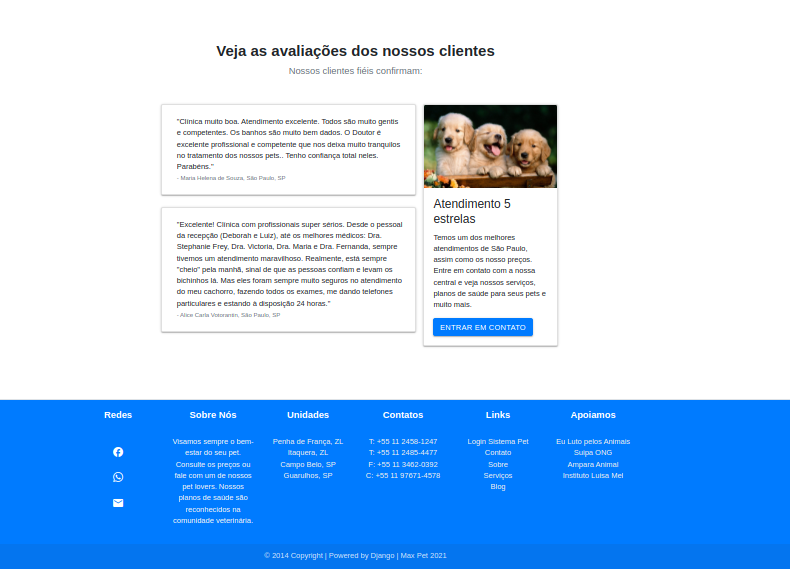 GitHub - renatamoon/Clinica_Pet_gerenciamento_Django: Sistema de Gestão de Clinicas PET ...