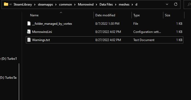 Vortex folder management causes issues with certain Elder Scrolls Construction Sets · Issue ...