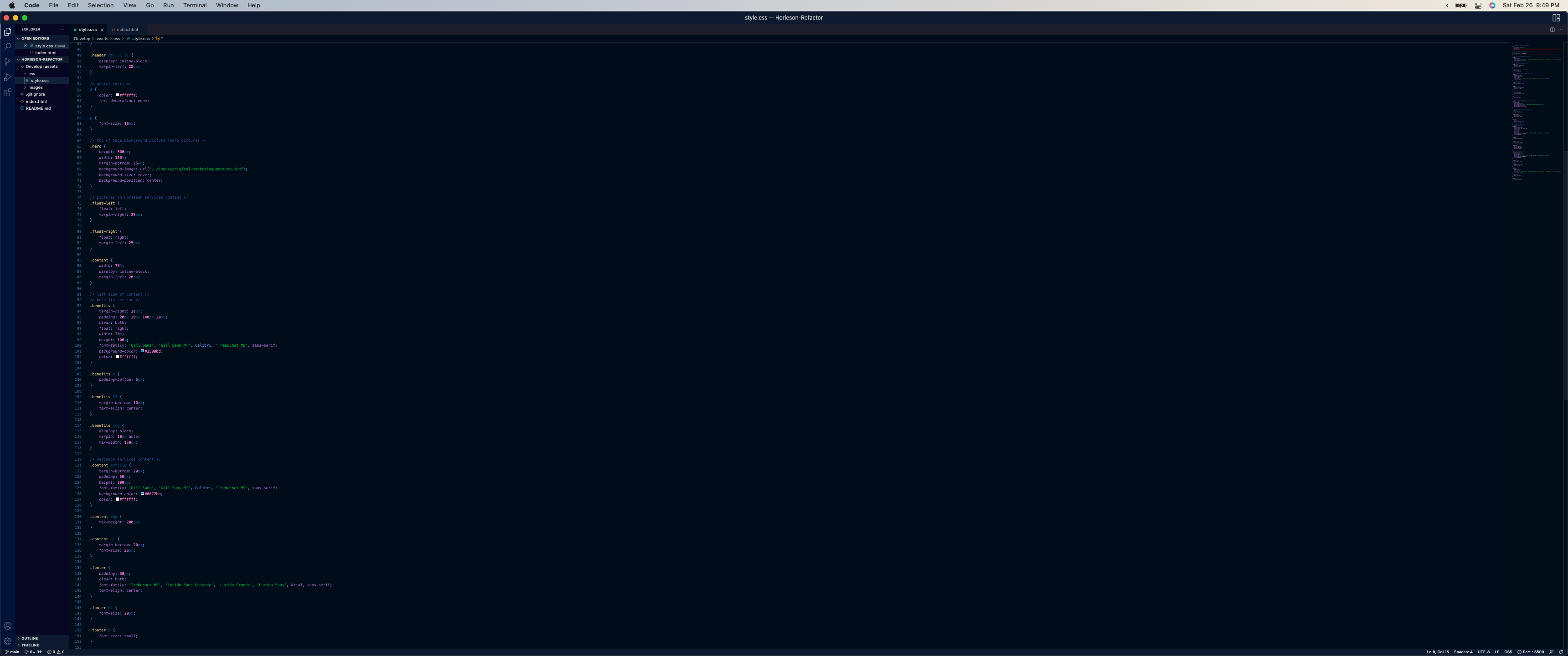 GitHub - Casres/Horiseon_Repository