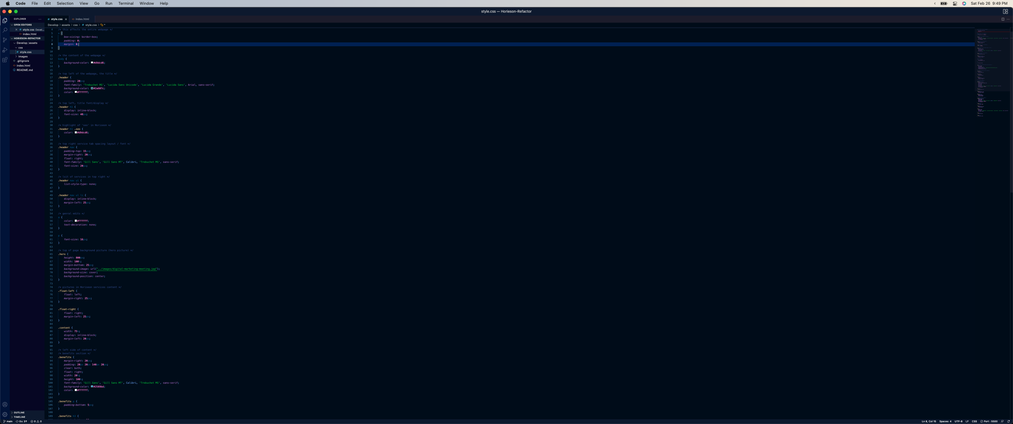GitHub - Casres/Horiseon_Repository