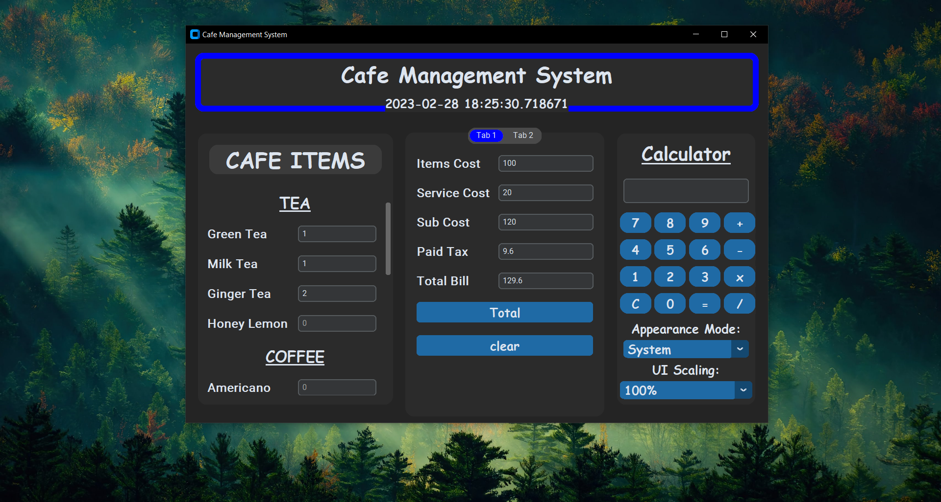 Github Huzaifa8104 Cafe Management System This Software Application Features An Order Taking