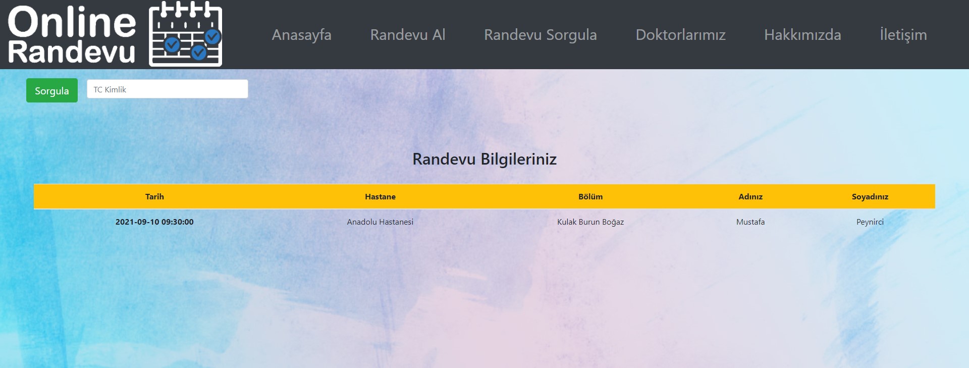 GitHub - MustafaPeynirci/Hospital-Appointment-System