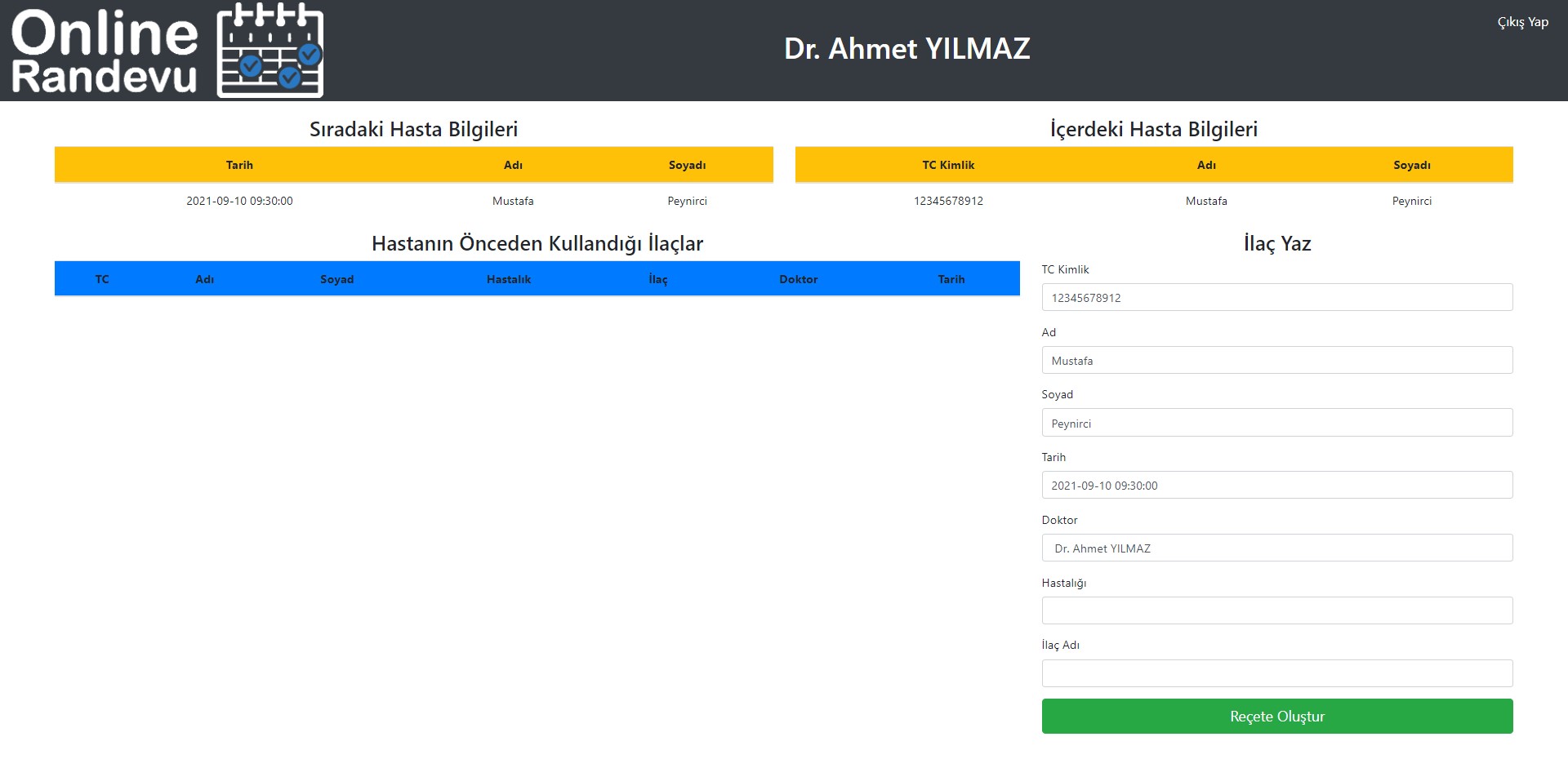 GitHub - MustafaPeynirci/Hospital-Appointment-System